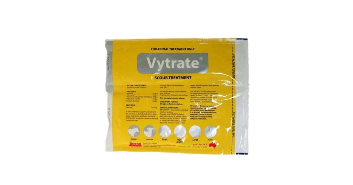 General Care | Animal Husbandry & Farm | Jurox Vytrate Scour Treatment ...