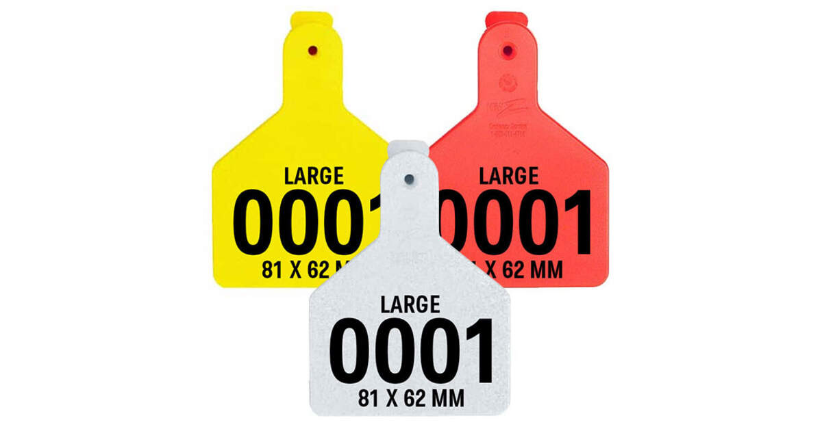 Cattle Ear Tags | Animal Ear Tags & Identification | Z Tags One Piece ...