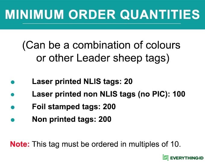 Sheep & Goat Ear Tags | Animal Ear Tags & Identification | Leader Tag ...