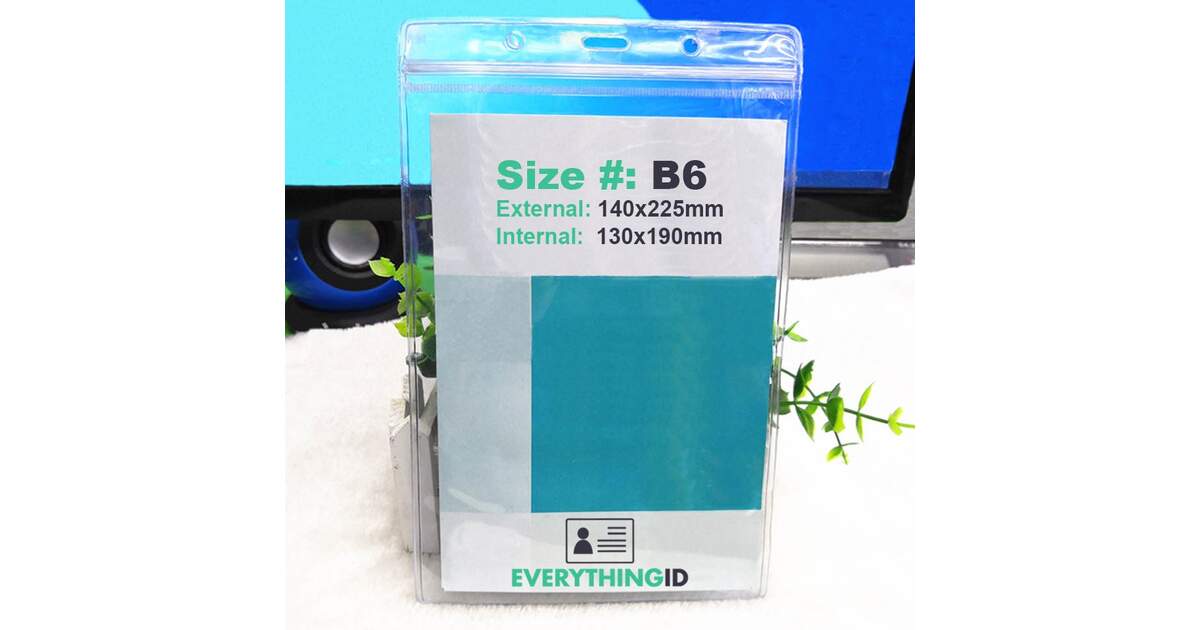 Card Holders | Printing & Identification | B6 Vinyl Flexible Large ...