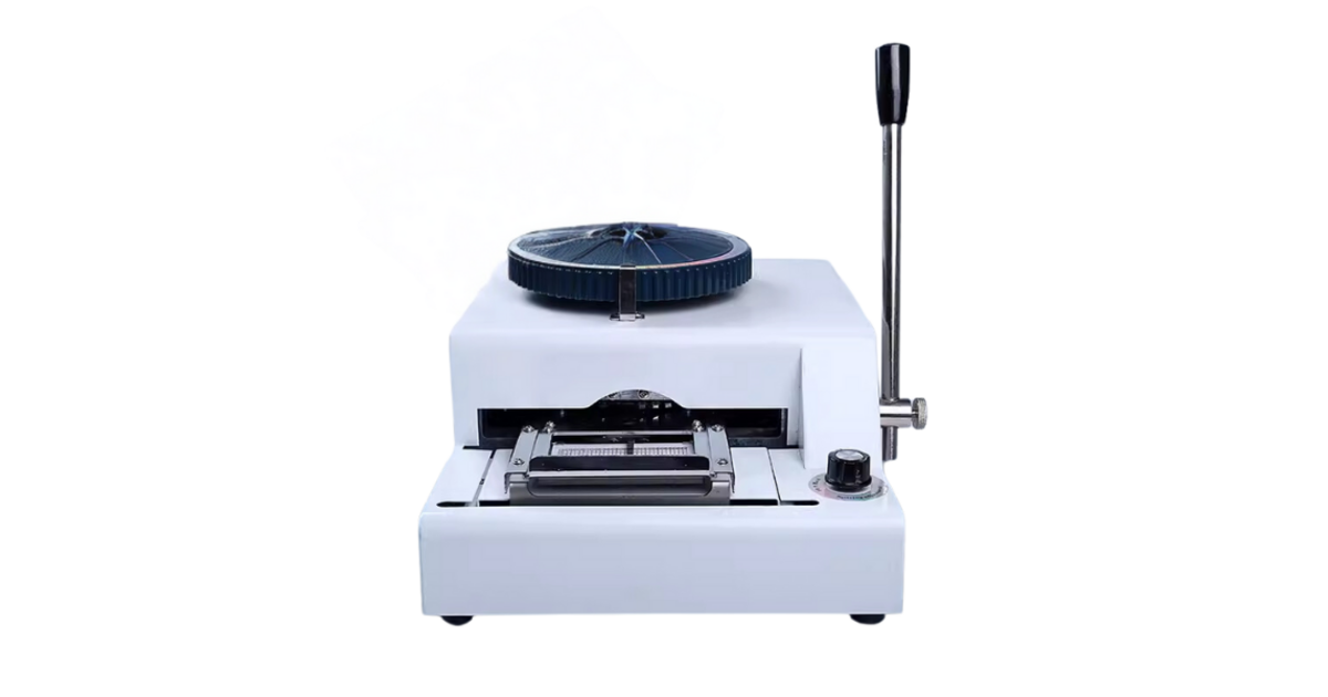 Card Printers | Printing & Identification | Manual PVC Card Embosser ...